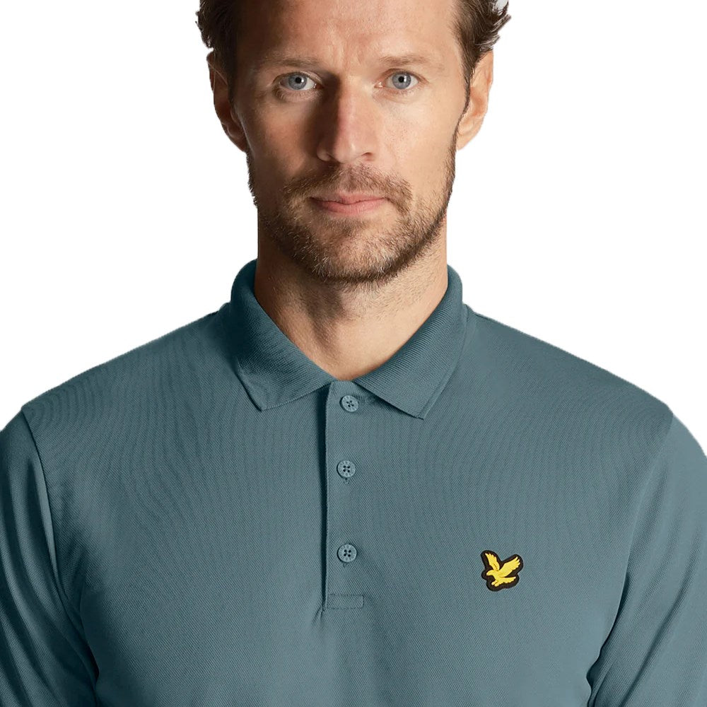 Lyle & Scott Golf Tech Polo Shirt - Iron Blue – The Swanky Golfer ...